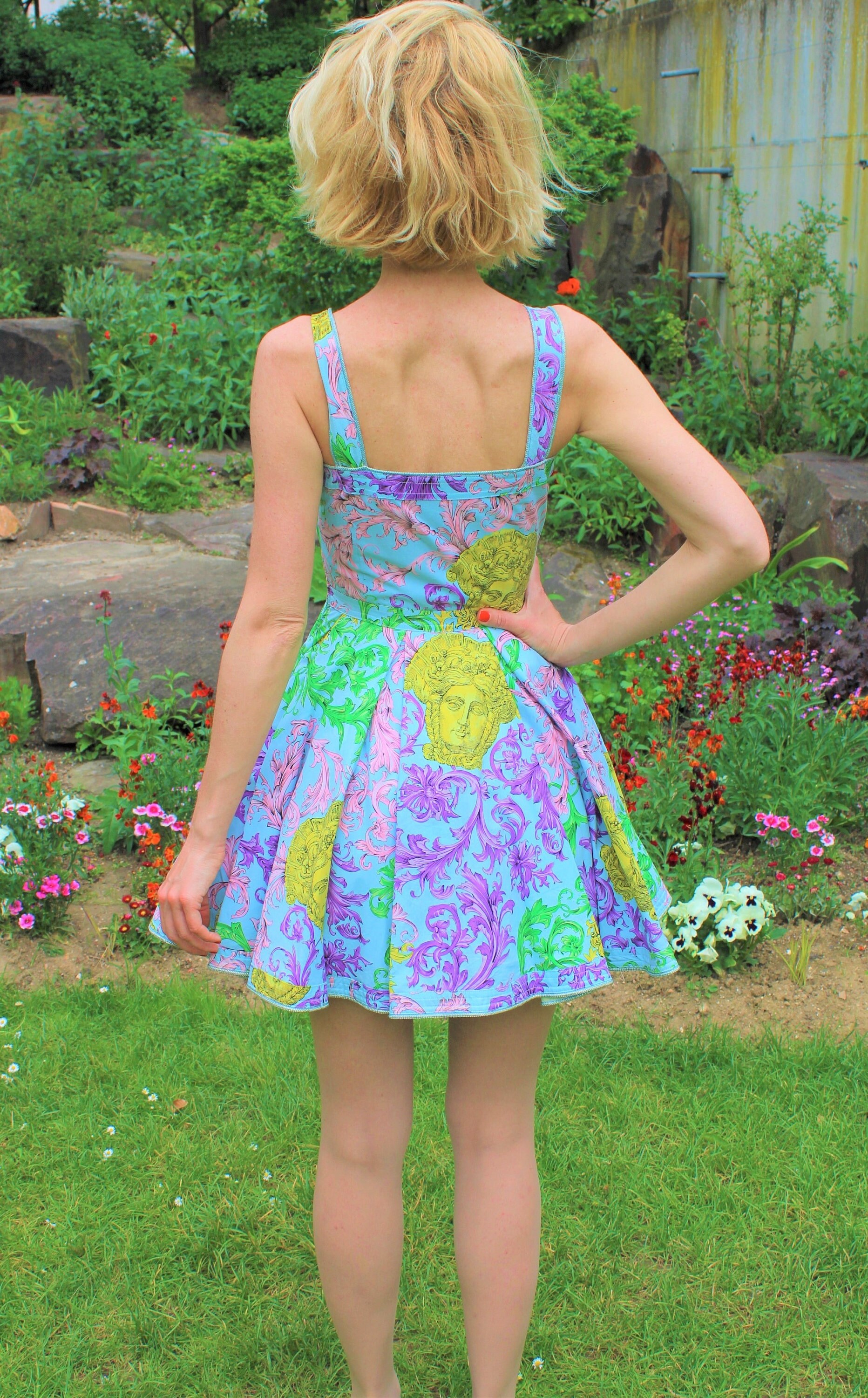 Gianni VERSACE Jeans Couture Petticoat Tutu Tulle Gold Blue - Etsy