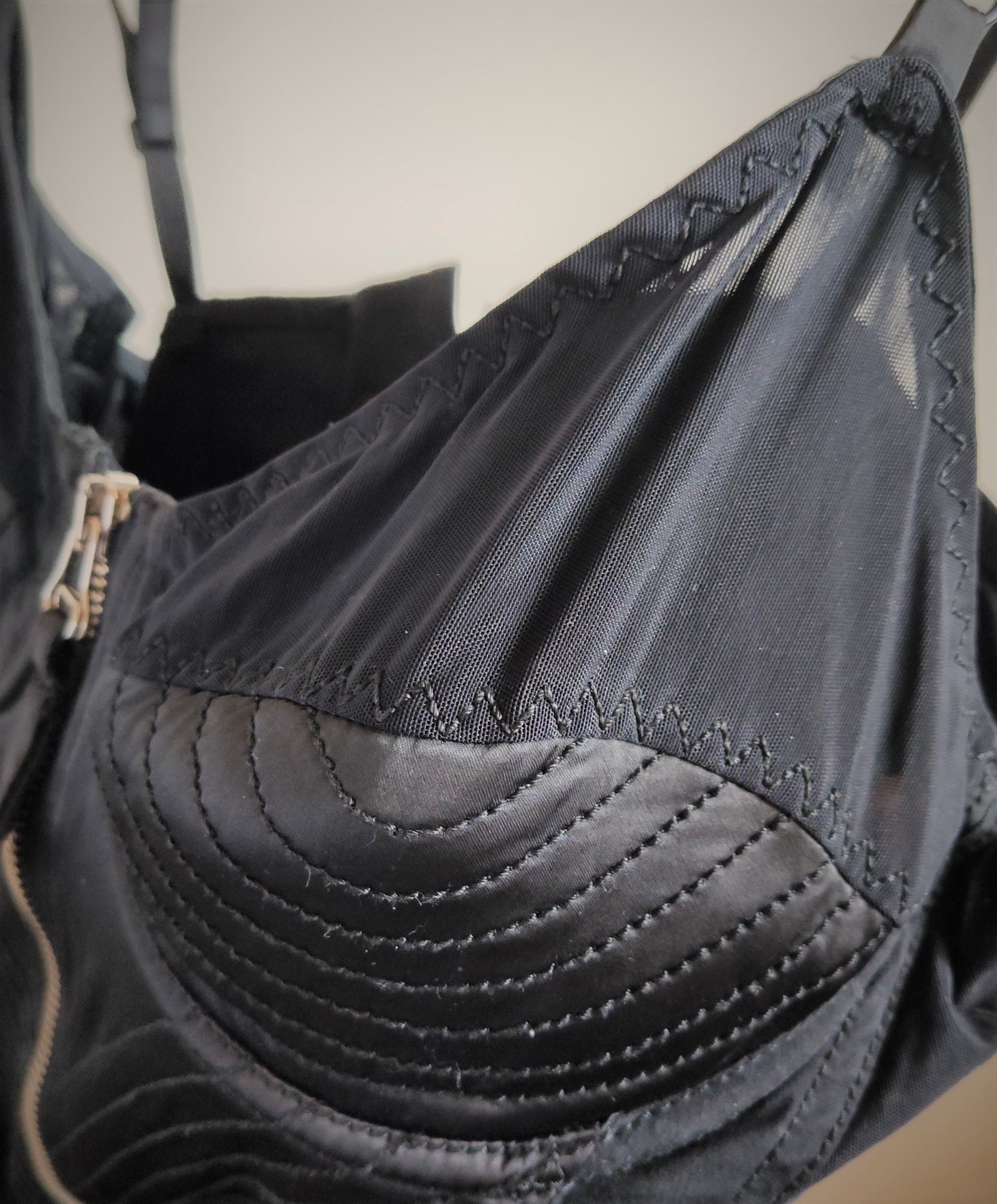 Jean Paul Gaultier Corset Bustier Cone Bra Mesh Classique Vintage ...