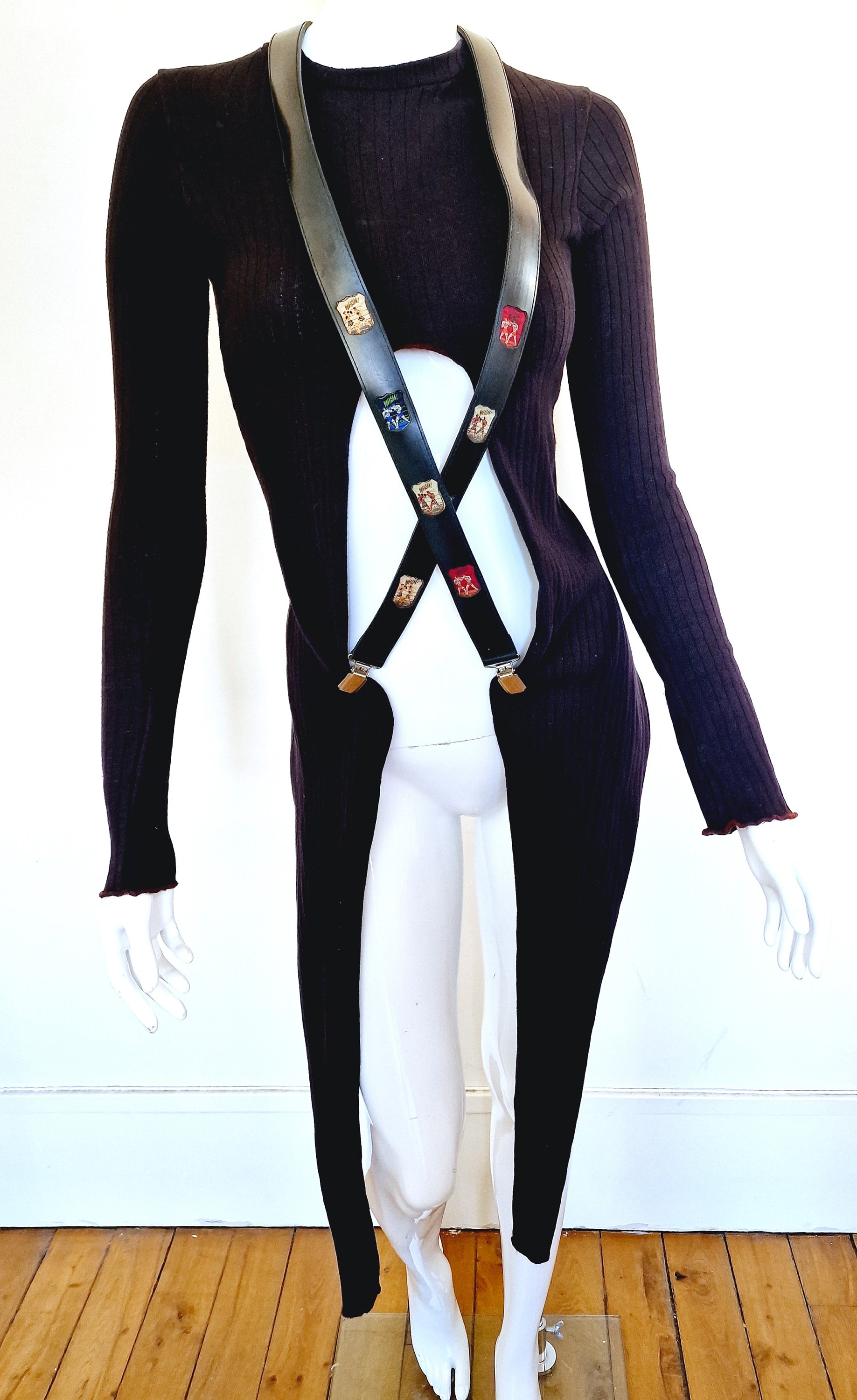 Jean Paul Gaultier Box Boxing Vintage Junior Leather Look 80s 90s ...