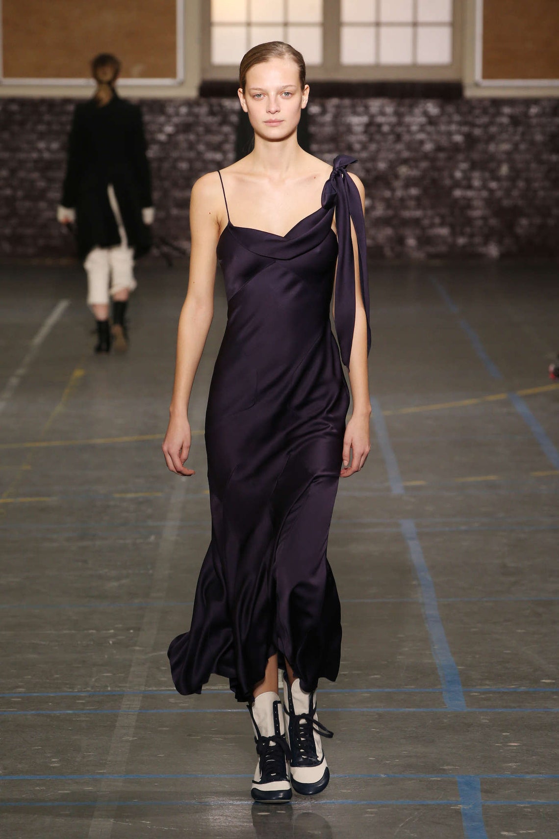John Galliano Runway 2016 FW Fall Winter Look Show 3 Black Cocktail ...