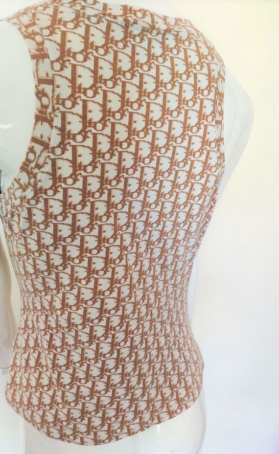 Christian Dior Monogram Logo Text Embroidered Floral … - Gem