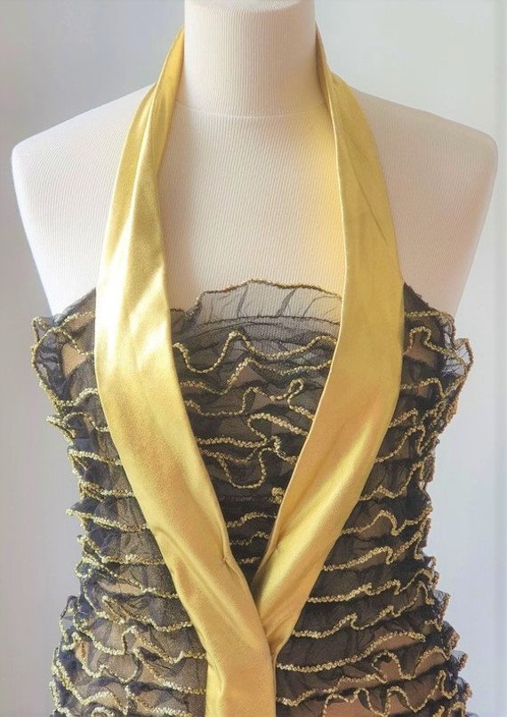 Early PACO RABANNE Vintage Gold Ruffle Flamenco Gold … - Gem