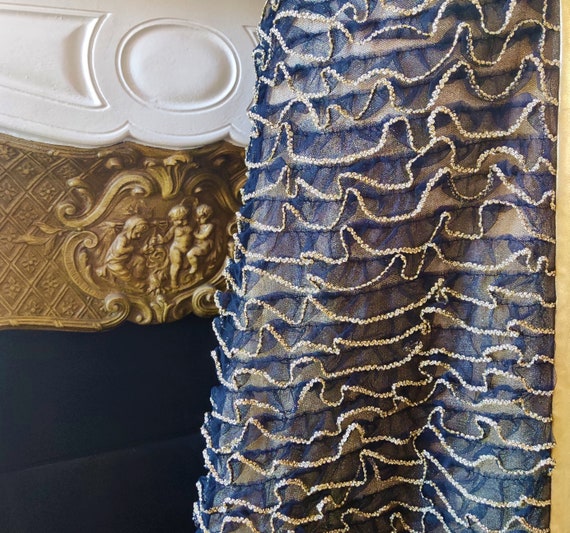 Early PACO RABANNE Vintage Gold Ruffle Flamenco Gold … - Gem