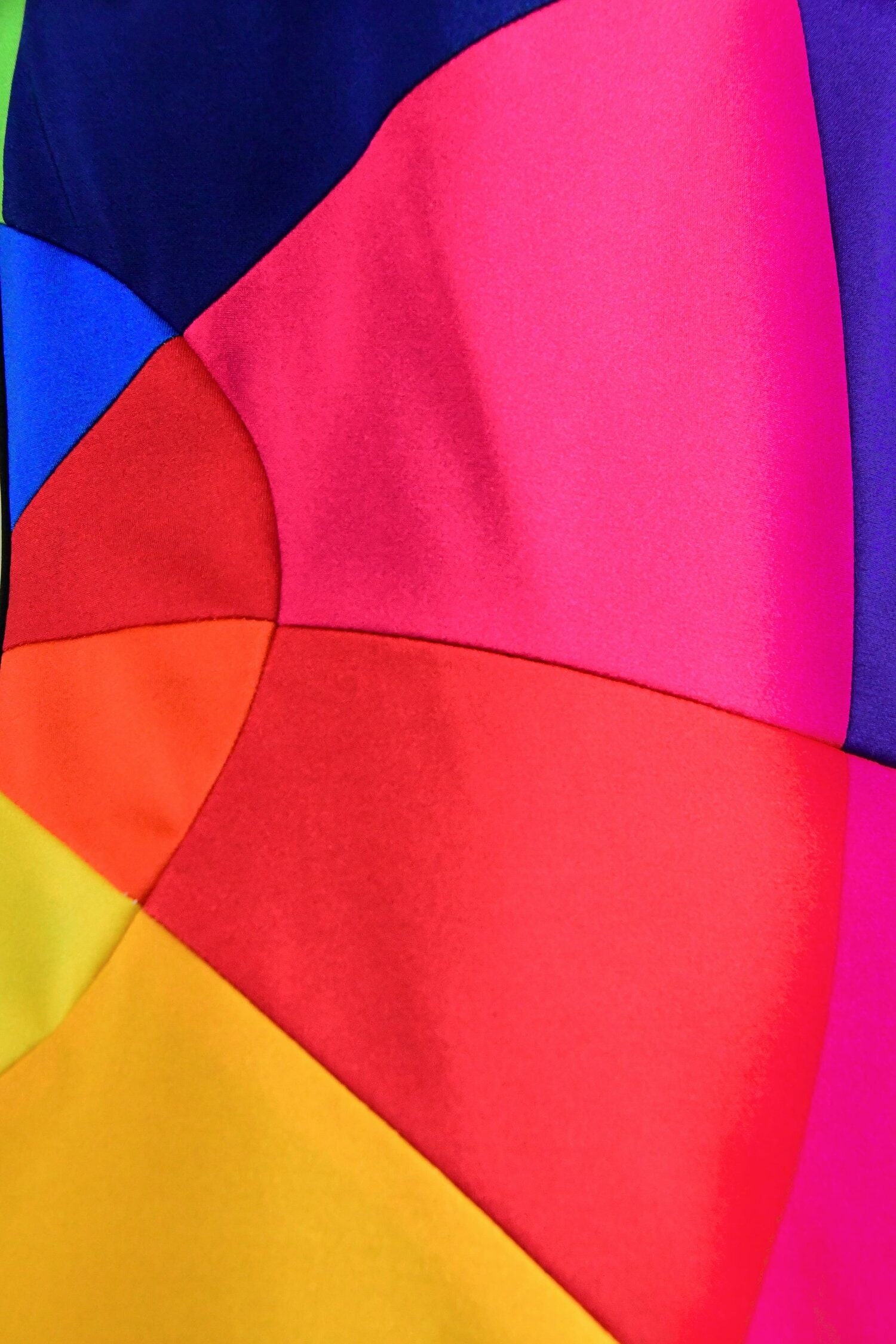 Moschino Colour Block Rainbow Fran Drescher Nanny Series Couture Runway ...