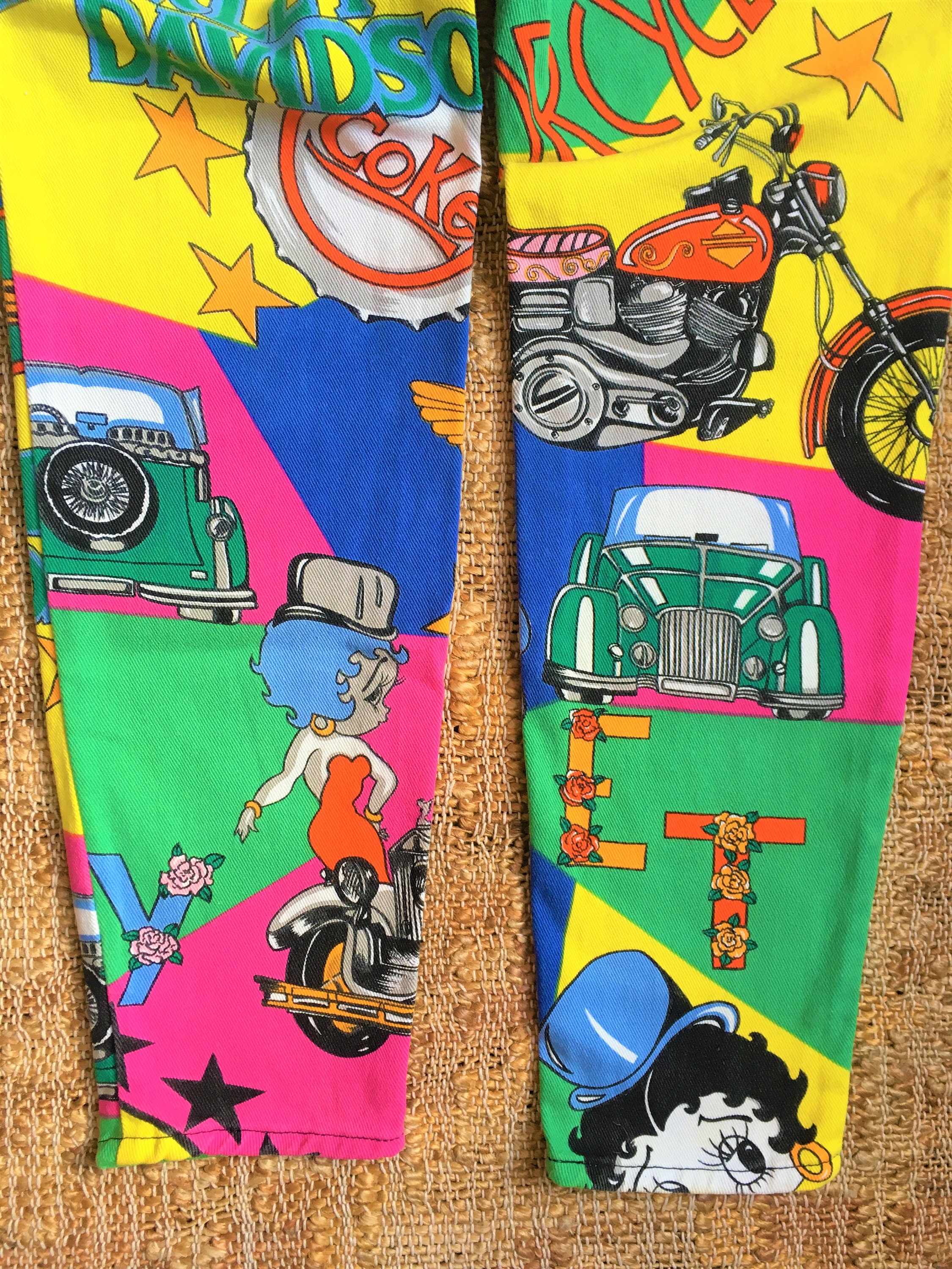 Vintage Gianni Versace Couture Betty Boop Cartoon Pop Art Print ...