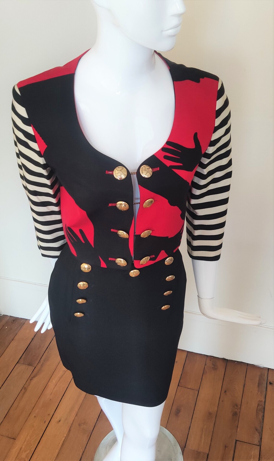 Moschino Cheap and Chic Olive Oyl Popeye Arms Legs Shadow the Nanny ...