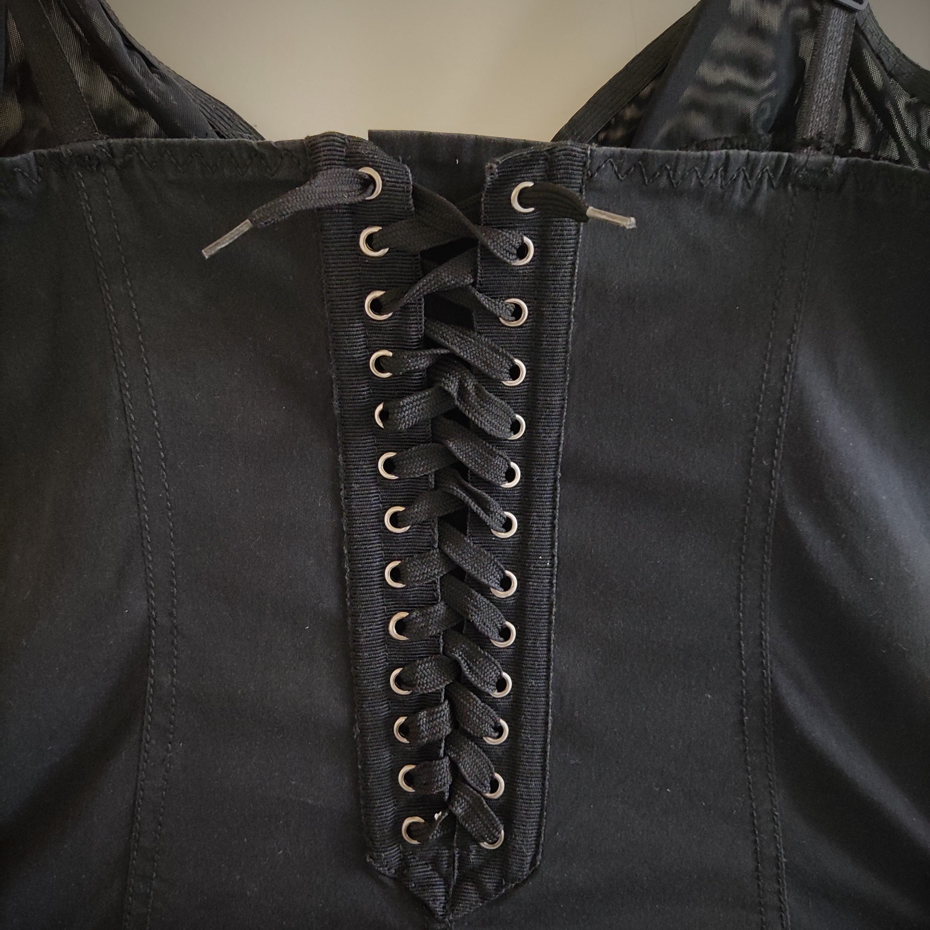 Jean Paul Gaultier Corset Bustier Cone Bra Mesh Classique Vintage ...