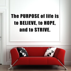 Life Quote Wall Decal Motivational Quote Wall Decal Inspirational Wall ...