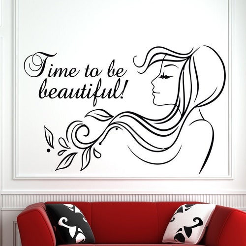 Beauty Salon Wall Decal Makeup Artist Wall Sticker Cosmetics - Etsy