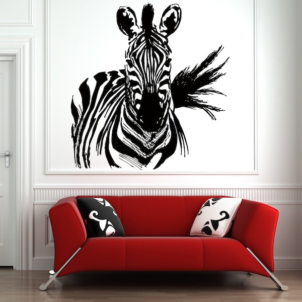 Zebra Decal - Etsy