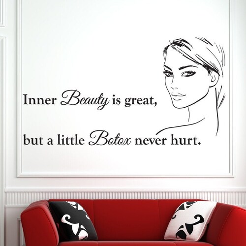 Spa Salon Wall Decals Facials Skincare Quote Wall Sticker Etsy