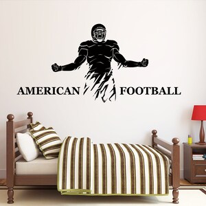 American Football Wall Decal | Football Player Wall Decal | Sports Wall ...