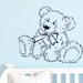 Teddy Bear Wall Decor Decals for Kids Nursery Decals Nursery Decor ...