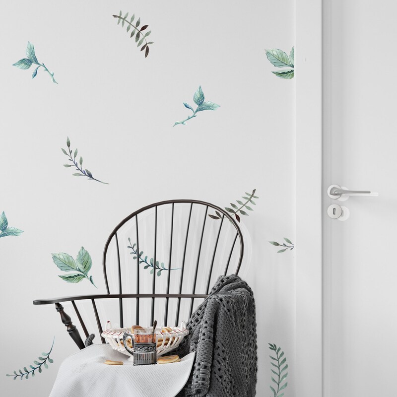 Greenery Wall Decal - Etsy