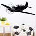 Airplane Wall Decal | Aircraft Wall Sticker | Airplane Wall Decor ...