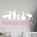 Personalized Name Princess Elsa Wall Decal Frozen Wall Decor - Etsy