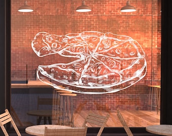 Pizza Wall Decal Vinyl Sticker for Pizzeria Decorations for - Etsy