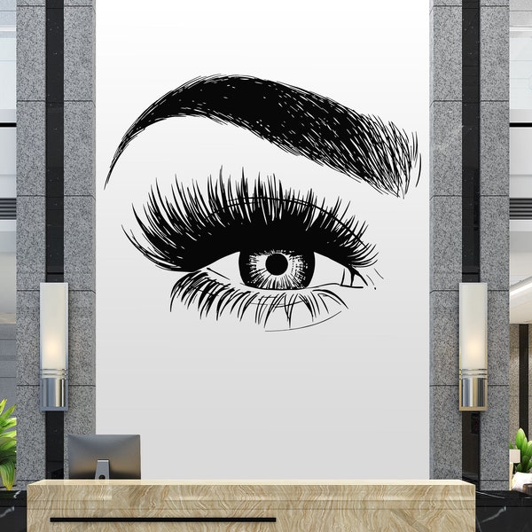 Eyelash Wall Decal - Etsy