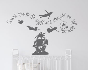 Peter Pan Wall Decal - Etsy