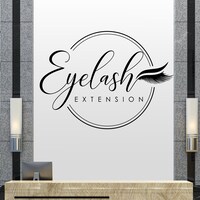 Eyelash Decal Wall - Makeup Room Decal - Salon Wall Stickers - Wall ...