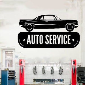 Auto Service, Tires, Repair, Car Washing,car,wall Decal, Window Sticker ...