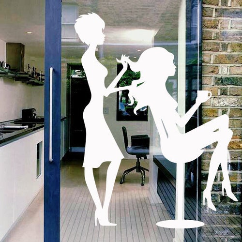 Hair Salon Barbershop Wall Vinyl Decal Beauty Salon Sticker - Etsy