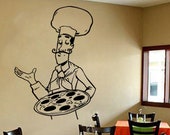 Pizza Wall Decal / Pizzeria Wall Décor / Pizza Window Decal - Etsy
