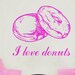 Donut Wall Decal | Donuts Wall Sticker | Donuts Window Decal T996 - Etsy