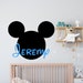 Personalized Name Wall Decal Mickey Mouse Wall Decal | Etsy