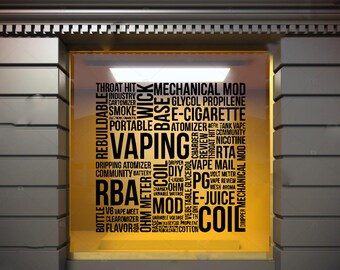 Vaping Wall Decal | Etsy