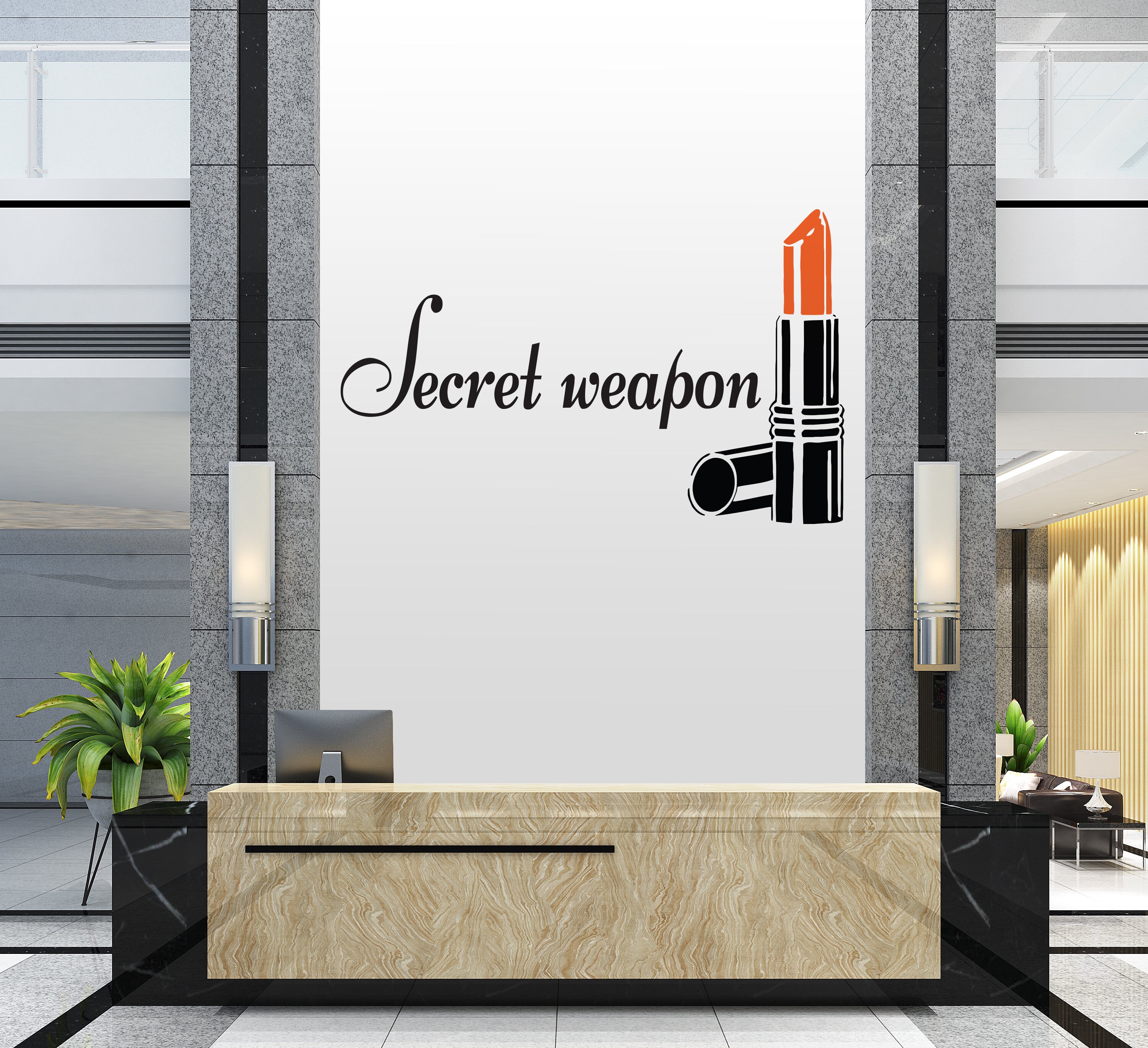 Makeup Wall Decal Makeup Artist Wall Sticker Cosmetics - Etsy