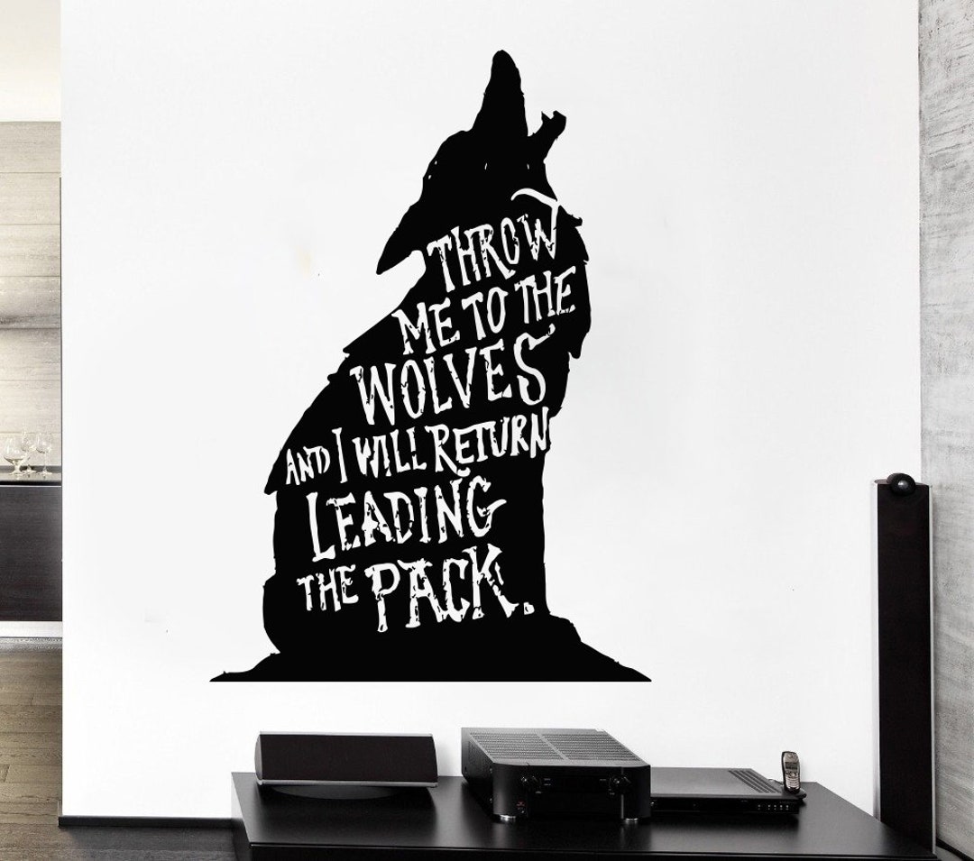 Wolf Beast Werewolf Predator Howl Animals Wall Decor Wall Decal Car ...
