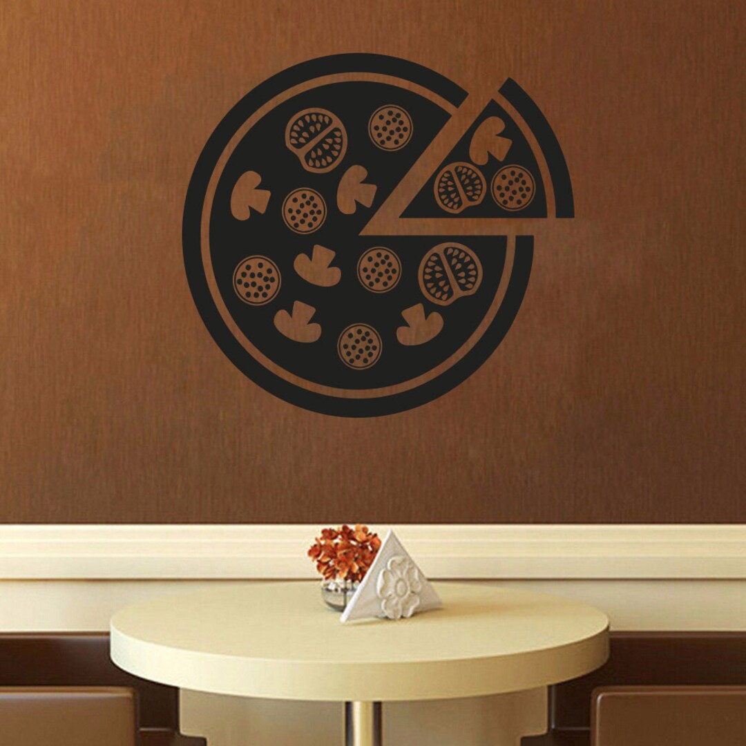 Pizza Wall Decal: Removable Pizzeria Window Decor T578 - Etsy