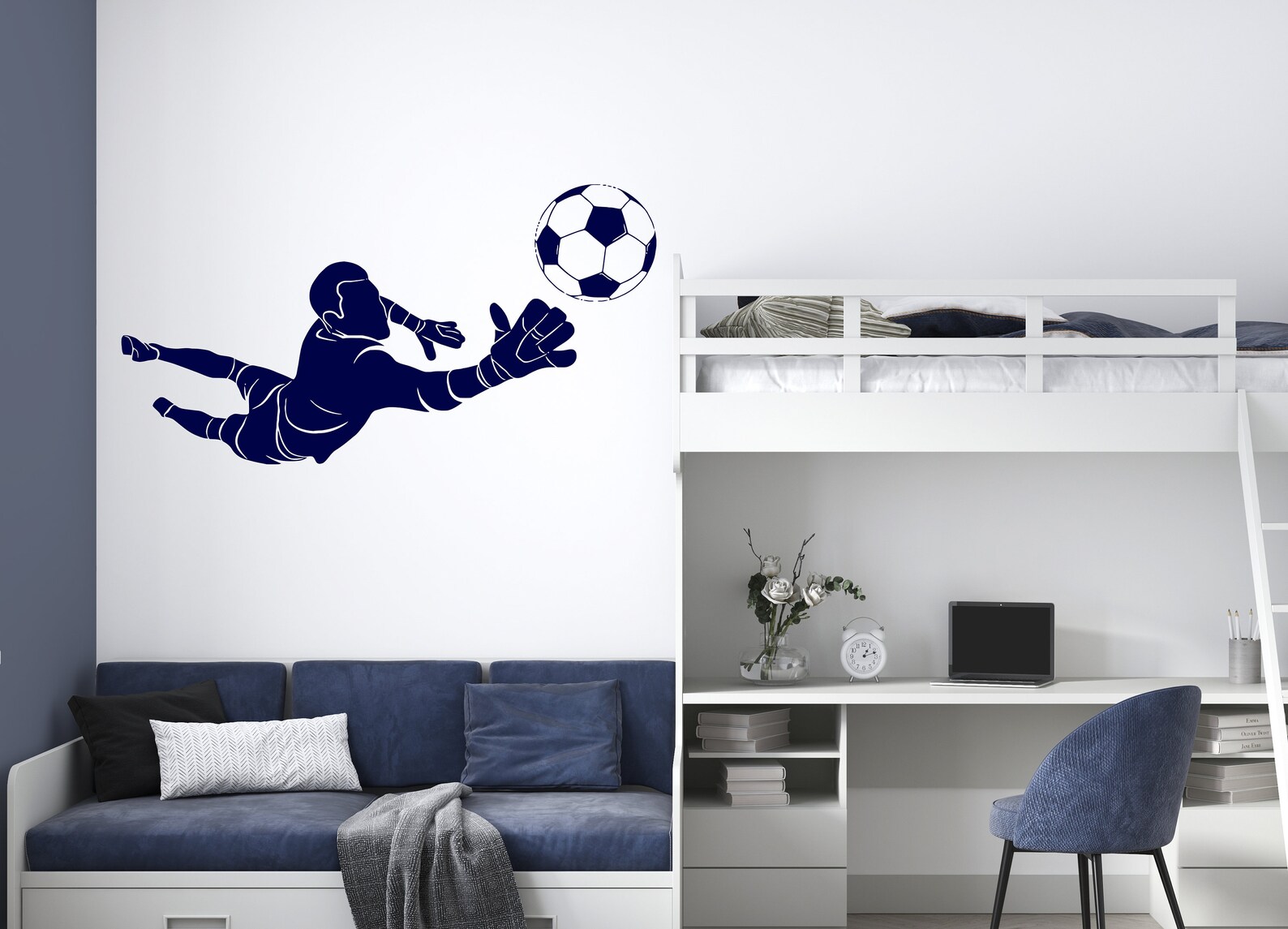 Goalkeeper Soccer Wall Decal Soccer Player Wall Sticker - Etsy