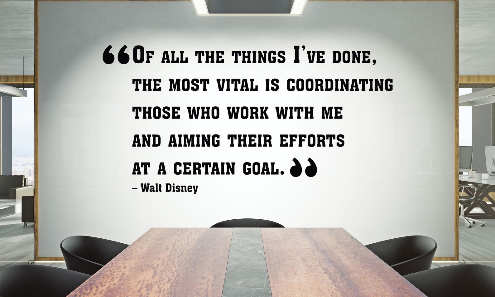 Office Wall Decal Teamwork Quote Wall Sticker Office Decor | Etsy