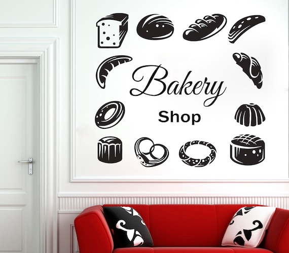 Bakery Wall Decal Bakery Wall Sticker Bakery Window Decal | Etsy