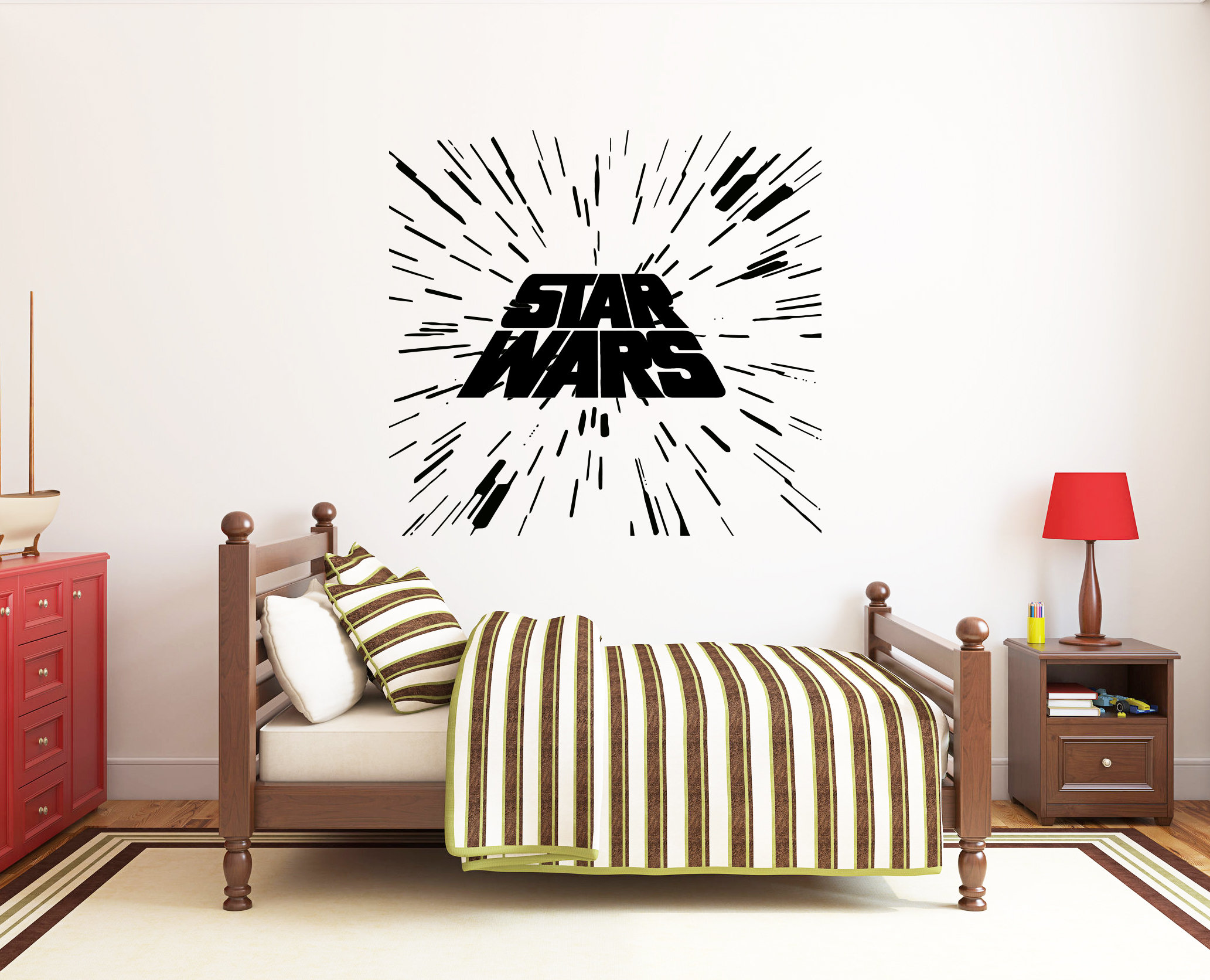 Star Wars Wall Decal Star Wars Wall Sticker Death Star | Etsy