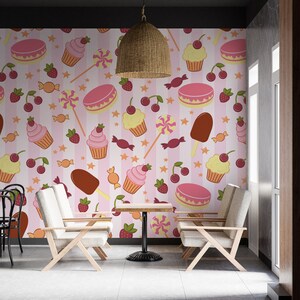 Sweets Wall Graphics Desserts Cookies Cupcakes Donut Croissant Cake ...