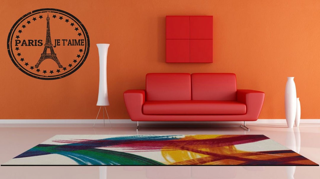 Paris Wall Decal | Paris Skyline Wall Sticker | Eiffel Tower Wall Art ...