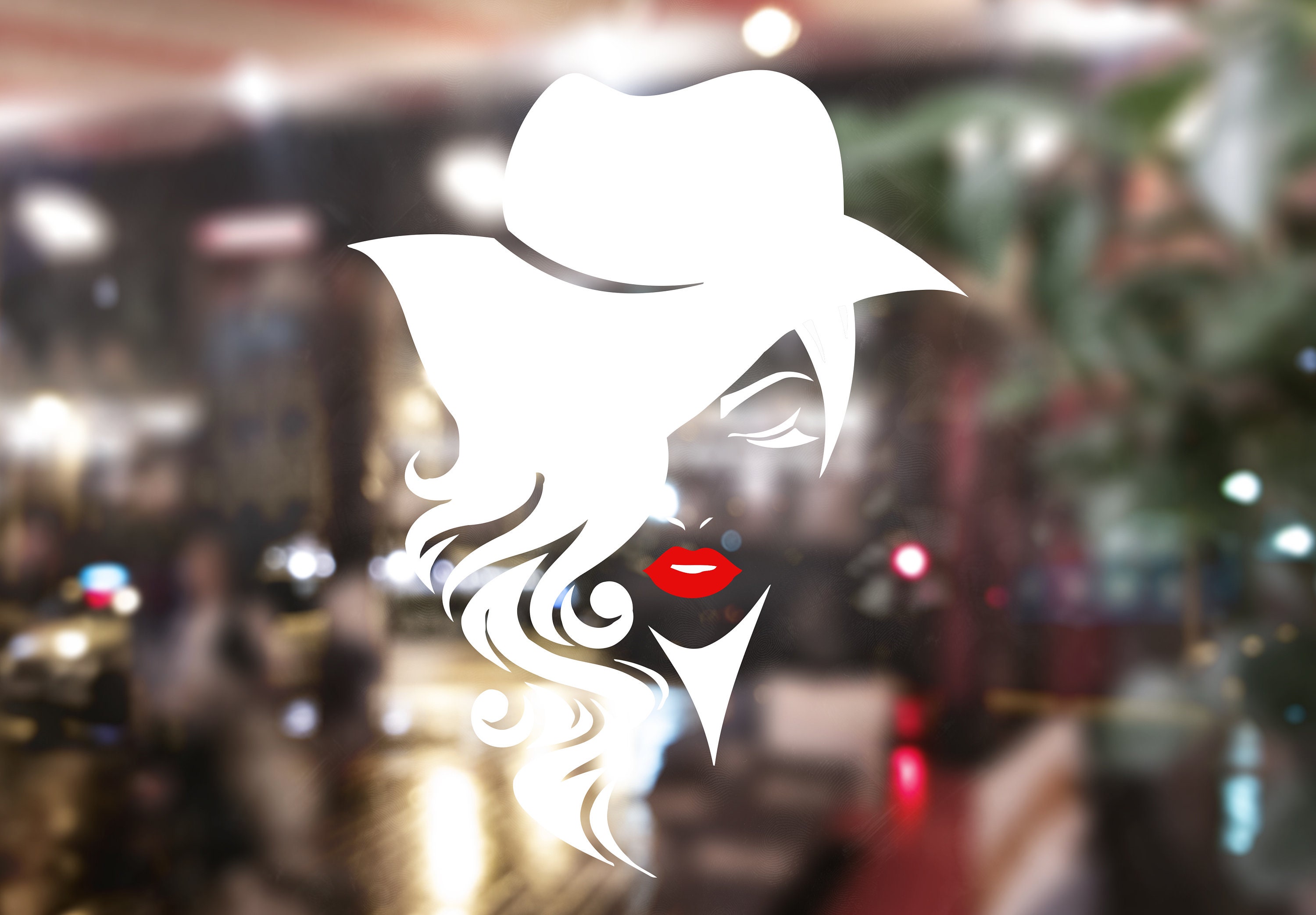 Beautiful Woman Face Decal Beauty Salon Wall Decor Lashes Wall - Etsy