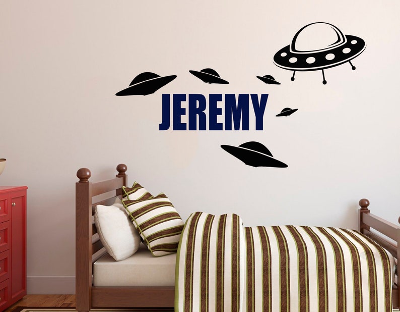 Alien Invasion Wall Decal Space Wall Sticker UFO Decals for - Etsy