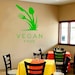 Vegan Wall Decal Vegan Wall Decor Vegan Leaf Wall Sticker Decals for ...