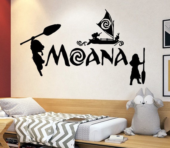 Disney Wall Decal Moana Wall Decal Decor Disney Movie Quote - Etsy