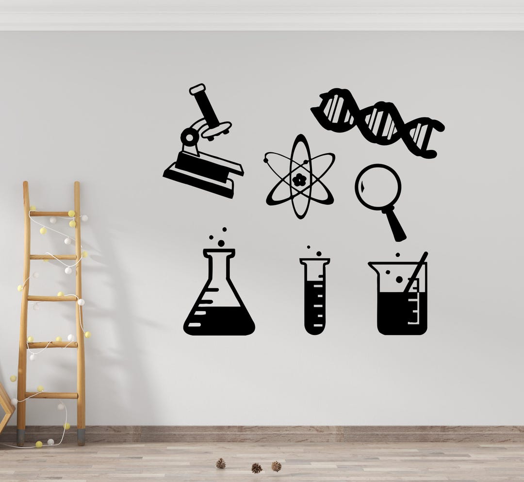 Science Wall Decal Science Class Wall Decor School Wall Sticker ...