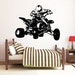ATV Rider Wall Decal Quad Bike Wall Sticker 4 Wheeler Wall Decor 1635b ...