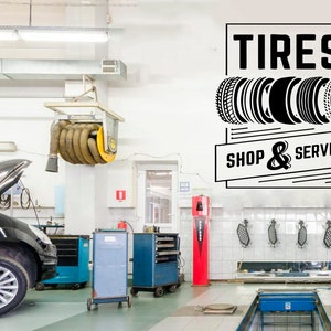 Auto Service, Tires, Repair, Car Washing,car,wall Decal, Window Sticker ...