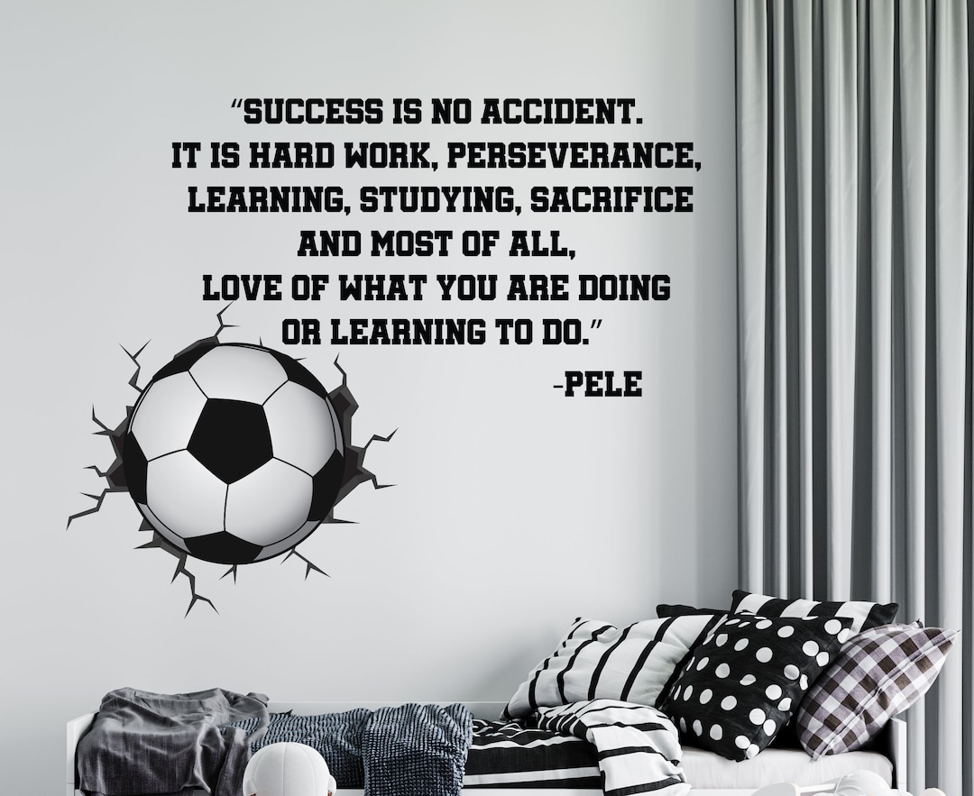 Soccer Wall Decal | Soccer Quote Wall Sticker | Soccer Wall Decor ...