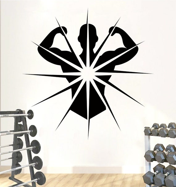 Gym Wall Decal Workout Wall Decal Gym Wall Decor | Etsy