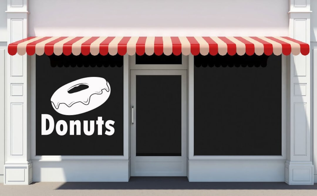 Donut Wall Decal | Donuts Wall Sticker | Donuts Window Decal T998 - Etsy UK