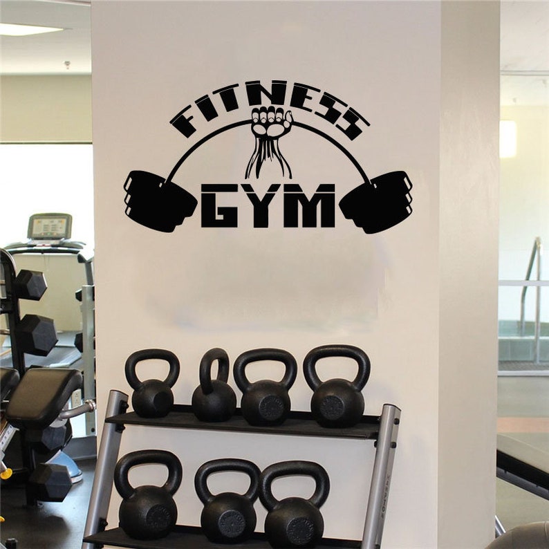 Fitness Wall Decal Workout Wall Decal Gym Wall Decor | Etsy